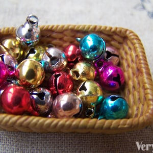 50 Pcs of Metal Painted Bell Charms Mixed Color 6mm A3856 - Etsy