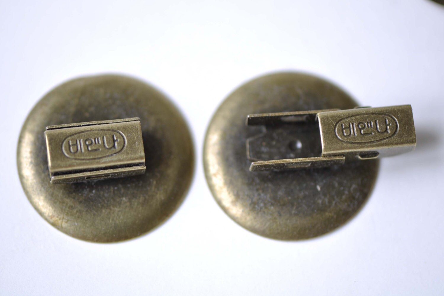 10 Sets Antique Bronze Round Base Bezel Tray Clasp Match 29mm - Etsy