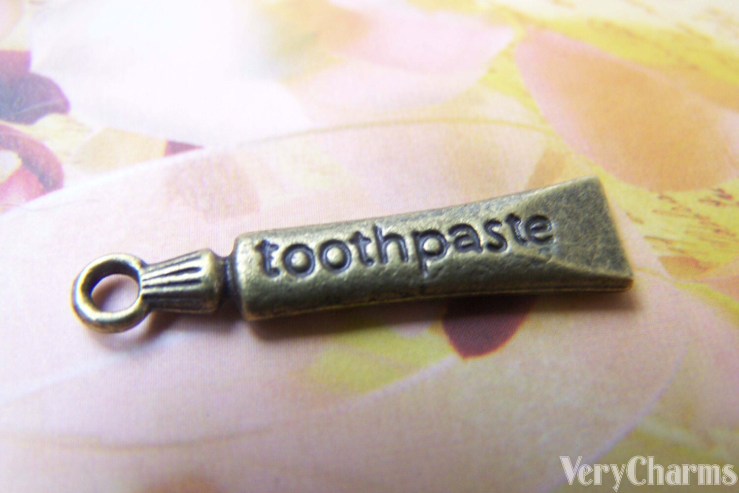 10 Pcs of Antique Bronze Toothpaste Charms 7x28mm A2914 - Etsy