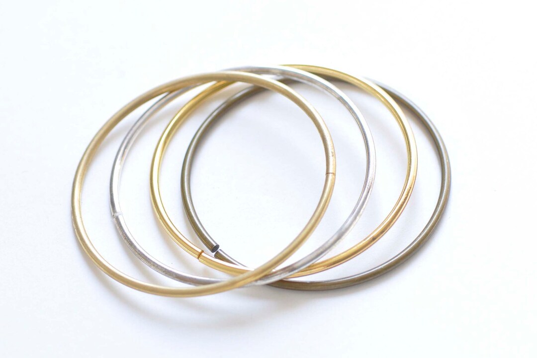 10 Pcs 2" Large Circle Rings 52mm 13 Gauge Raw Brass/antique Bronze ...