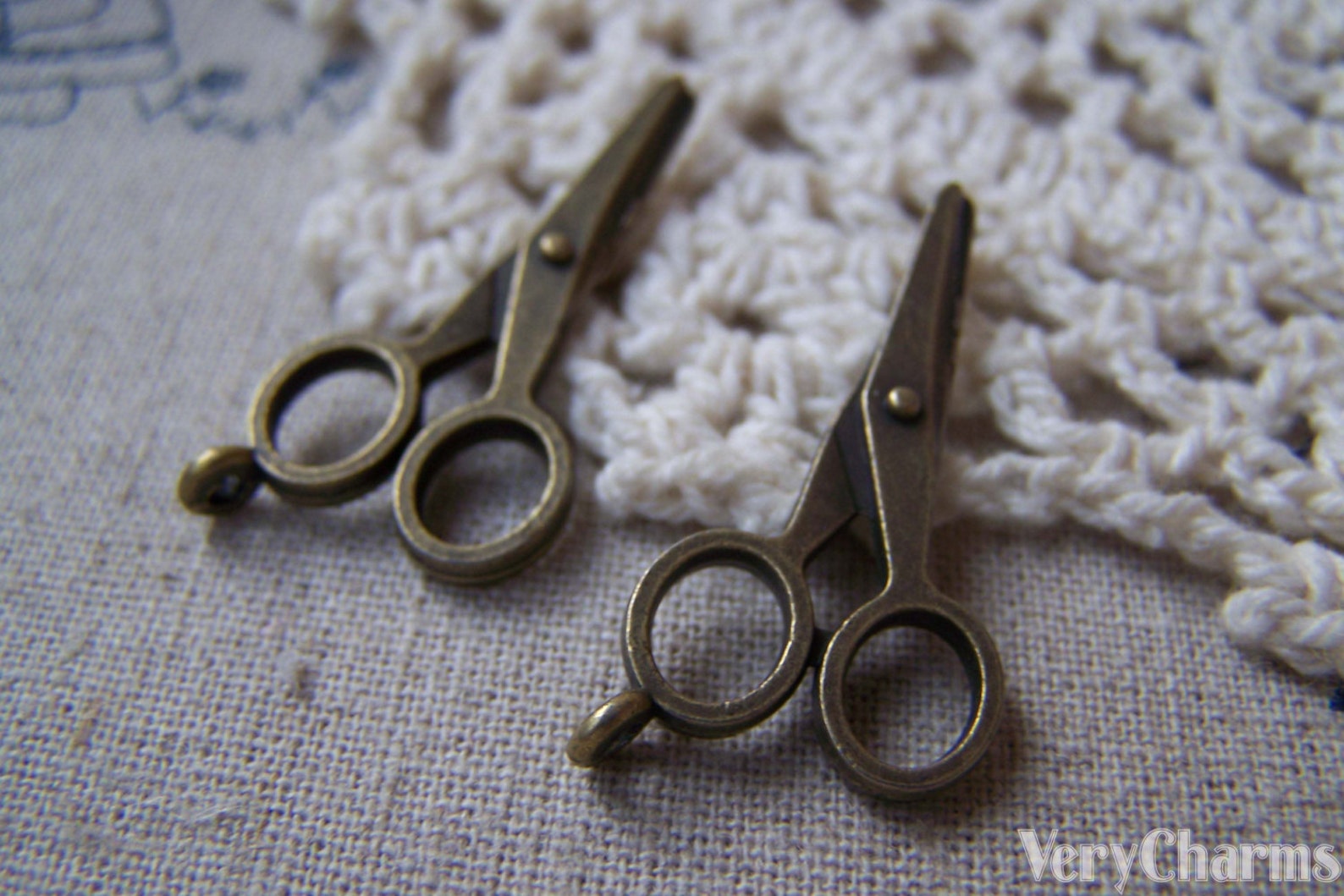 10 Pcs Scissors Charms Antique Bronze Pendants 15x30mm A5080 - Etsy