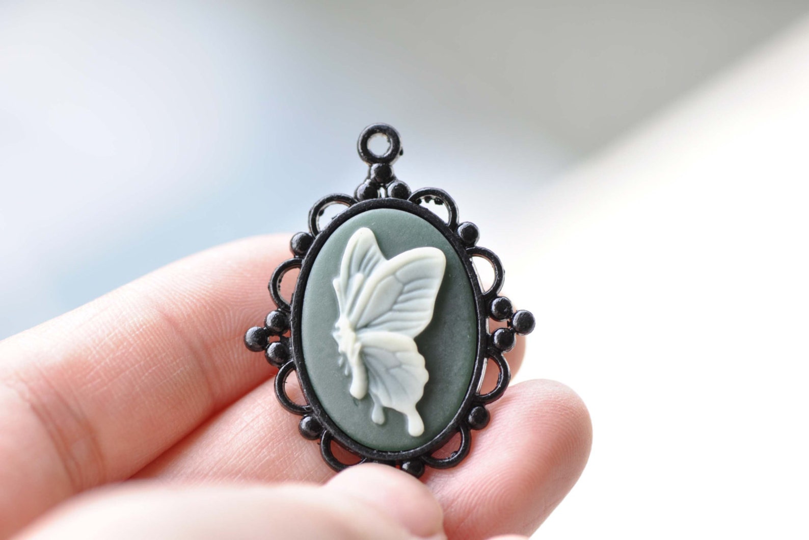 Black Oval Pendant Tray Blanks Base Settings Match 18x25mm - Etsy