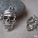 Antique Silver Filigree Skull Pirate Charms 19x25mm Set of 10 | Etsy