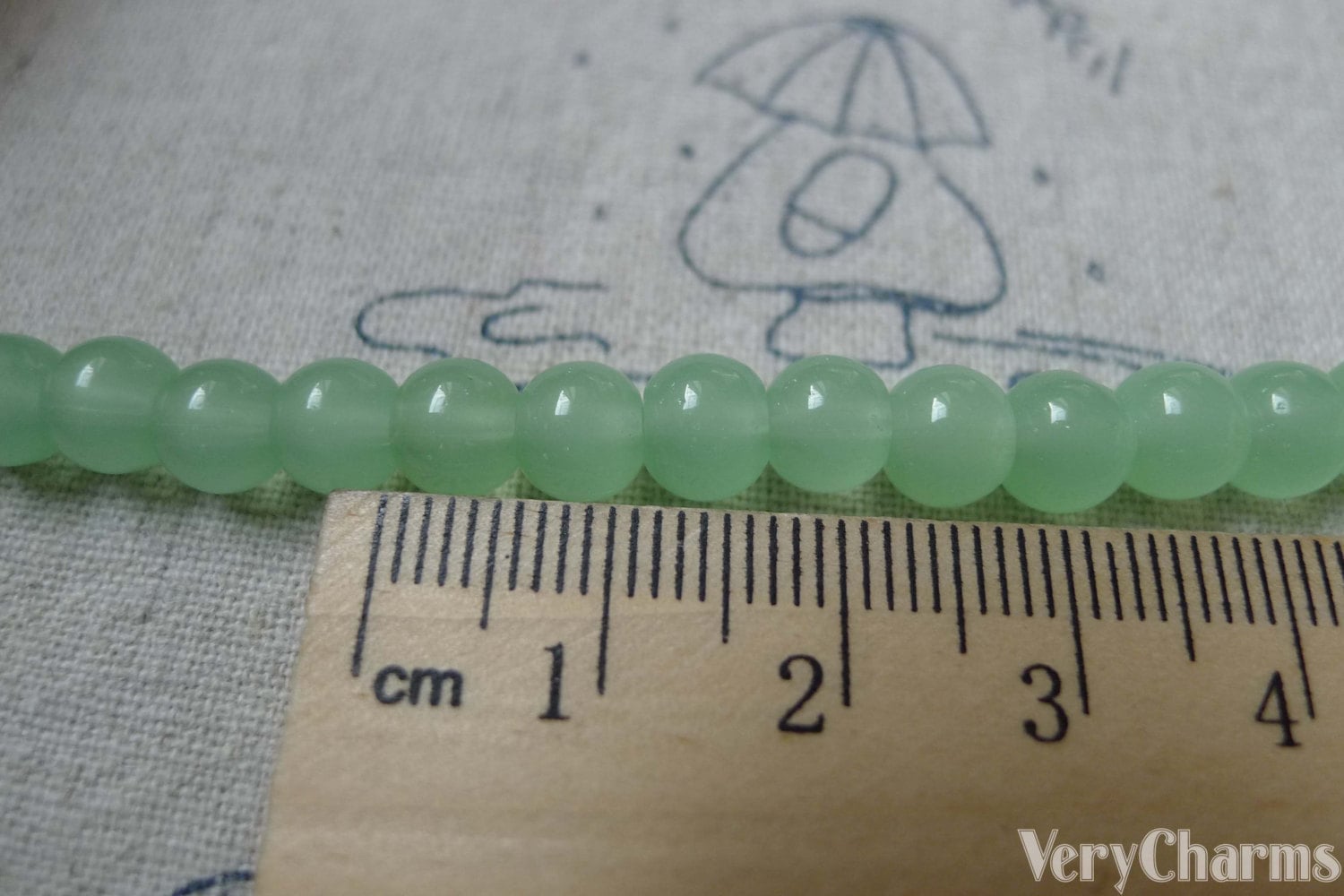 One Strand (50 Pcs) Crystal Glass Green Round Beads 6mm A6153 - Etsy