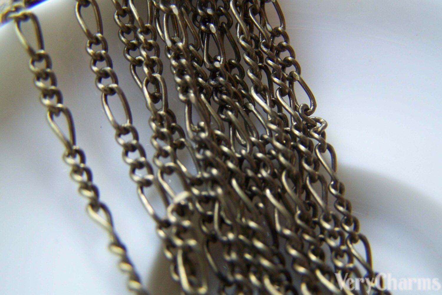 16ft 5m of Antique Bronze Brass Figaro Chain Link 2.5x6mm | Etsy
