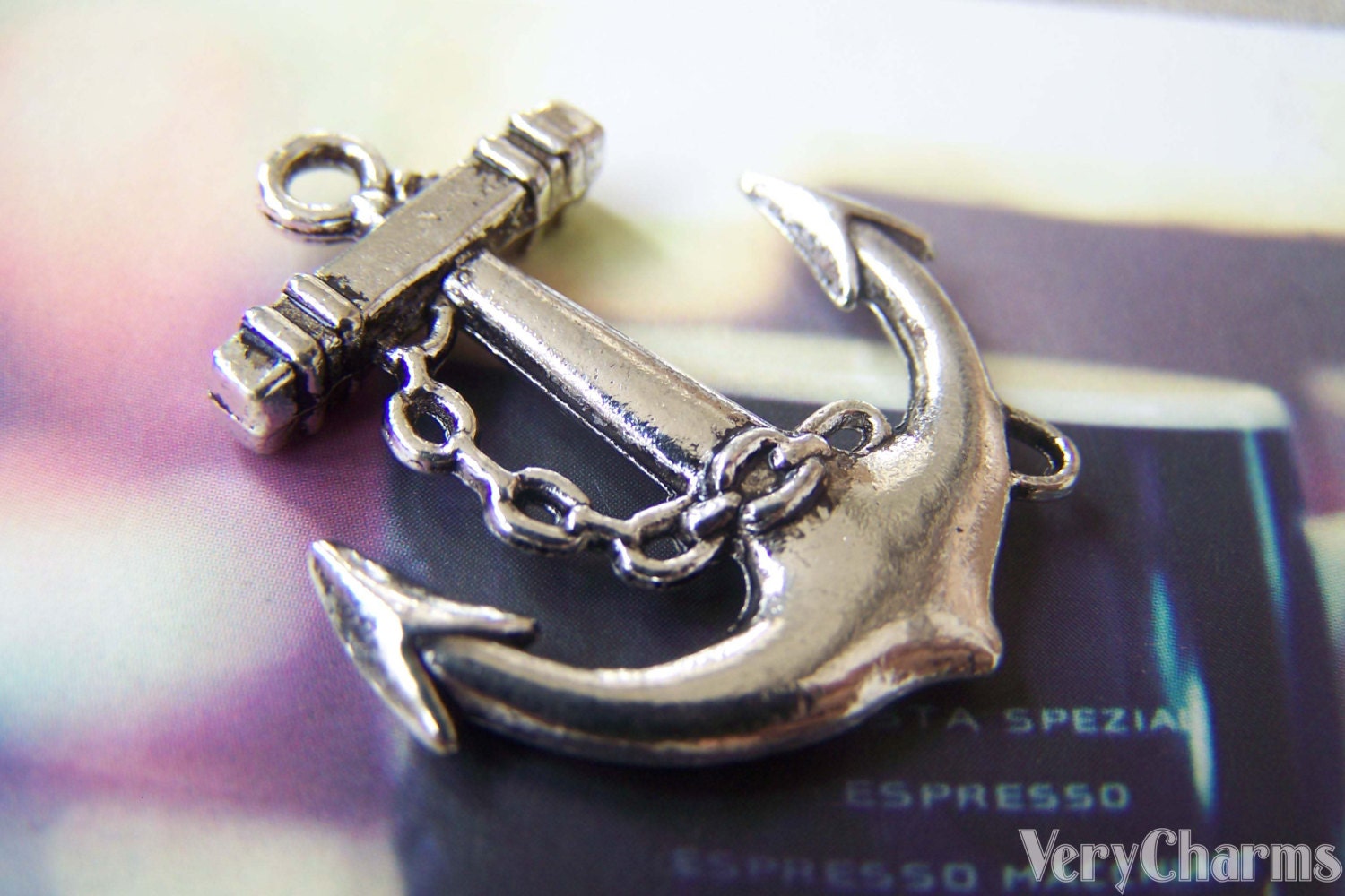 Anchor Charms Antique Silver Nautical Charms 25x28mm Set of 10 - Etsy