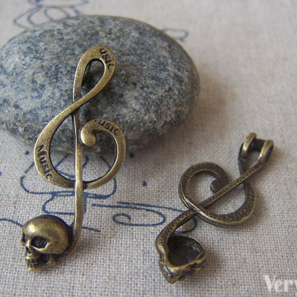 Skull Music Notes - Etsy
