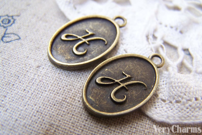 20 Pcs Antique Bronze Initial Letter H Oval Charms 11x16.5mm A3068 - Etsy