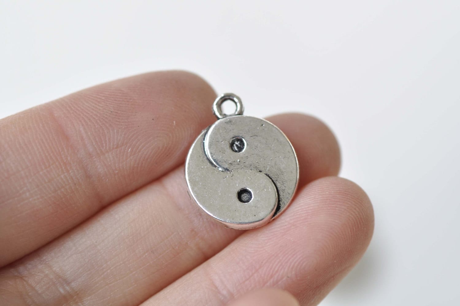 Antique Silver Tai Chi Yin-yang Charms Pendants 15mm Set of 20 - Etsy