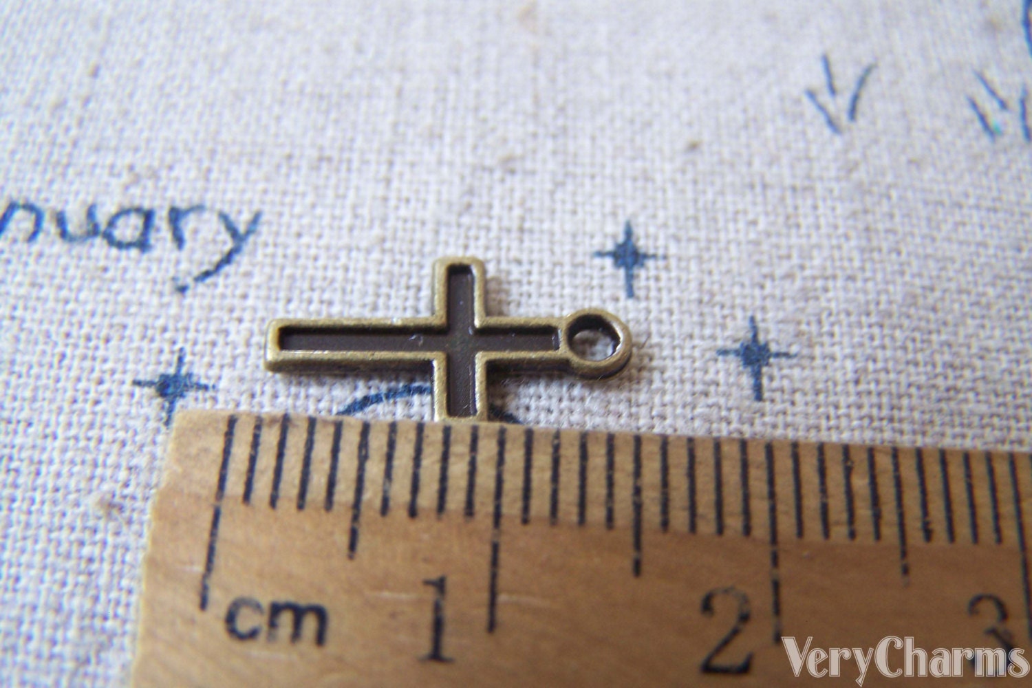50 Pcs of Antique Bronze Lovely Cross Charms 7x11mm A4163 - Etsy