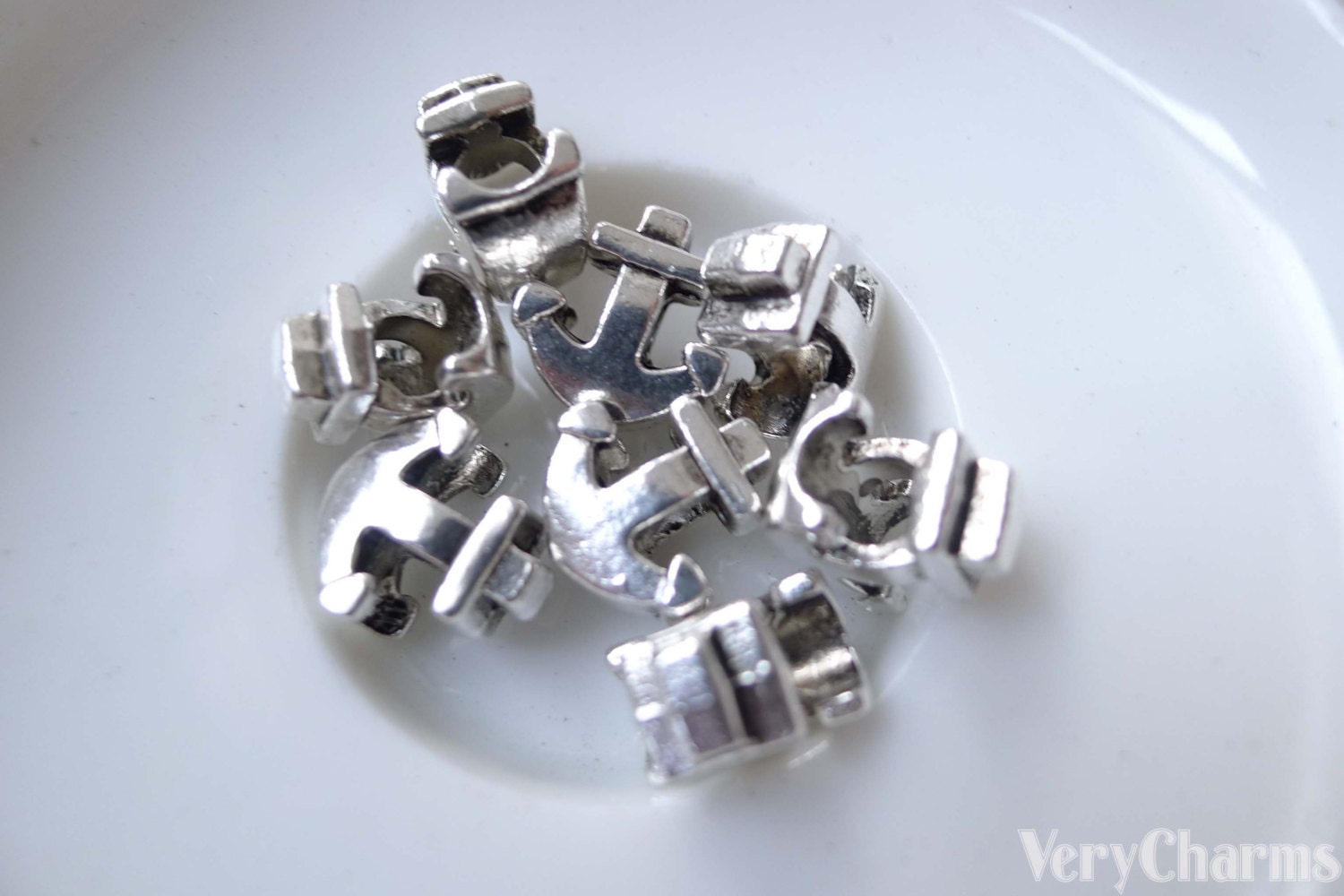 30 Pcs Antique Silver Anchor Spacer Beads 12x13mm A7565 - Etsy