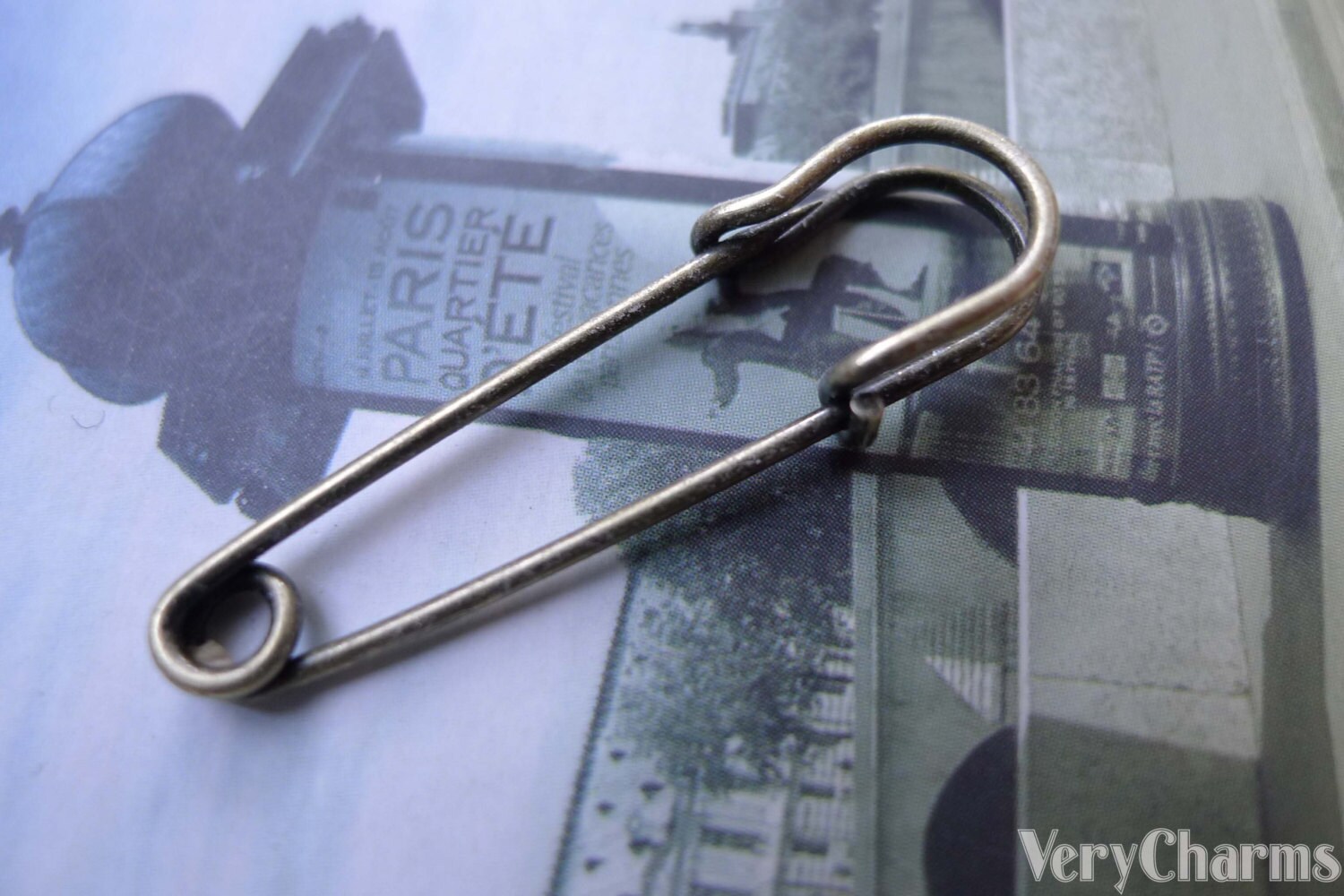 10 pcs Antique Bronze Kilt Pin Safety Pins Broochs 10x35mm | Etsy