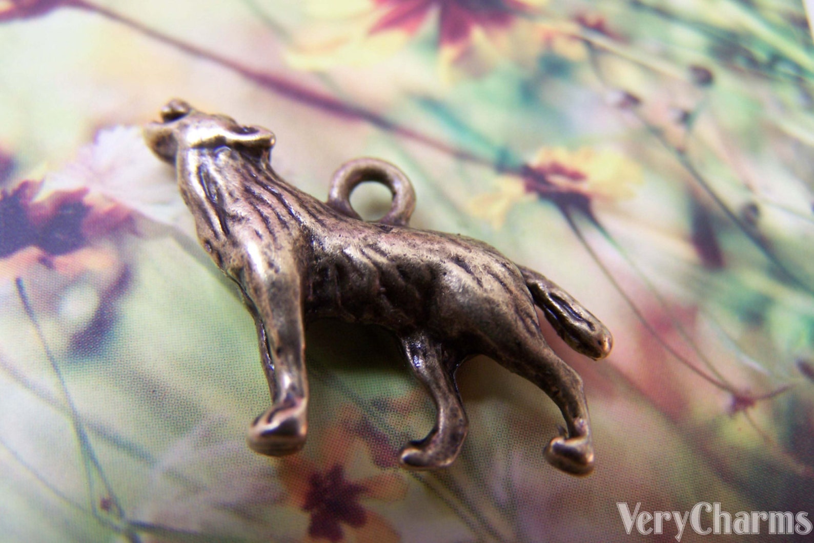 10 Pcs Antique Bronze Wolf Charms Pendants 20x26mm A3894 | Etsy