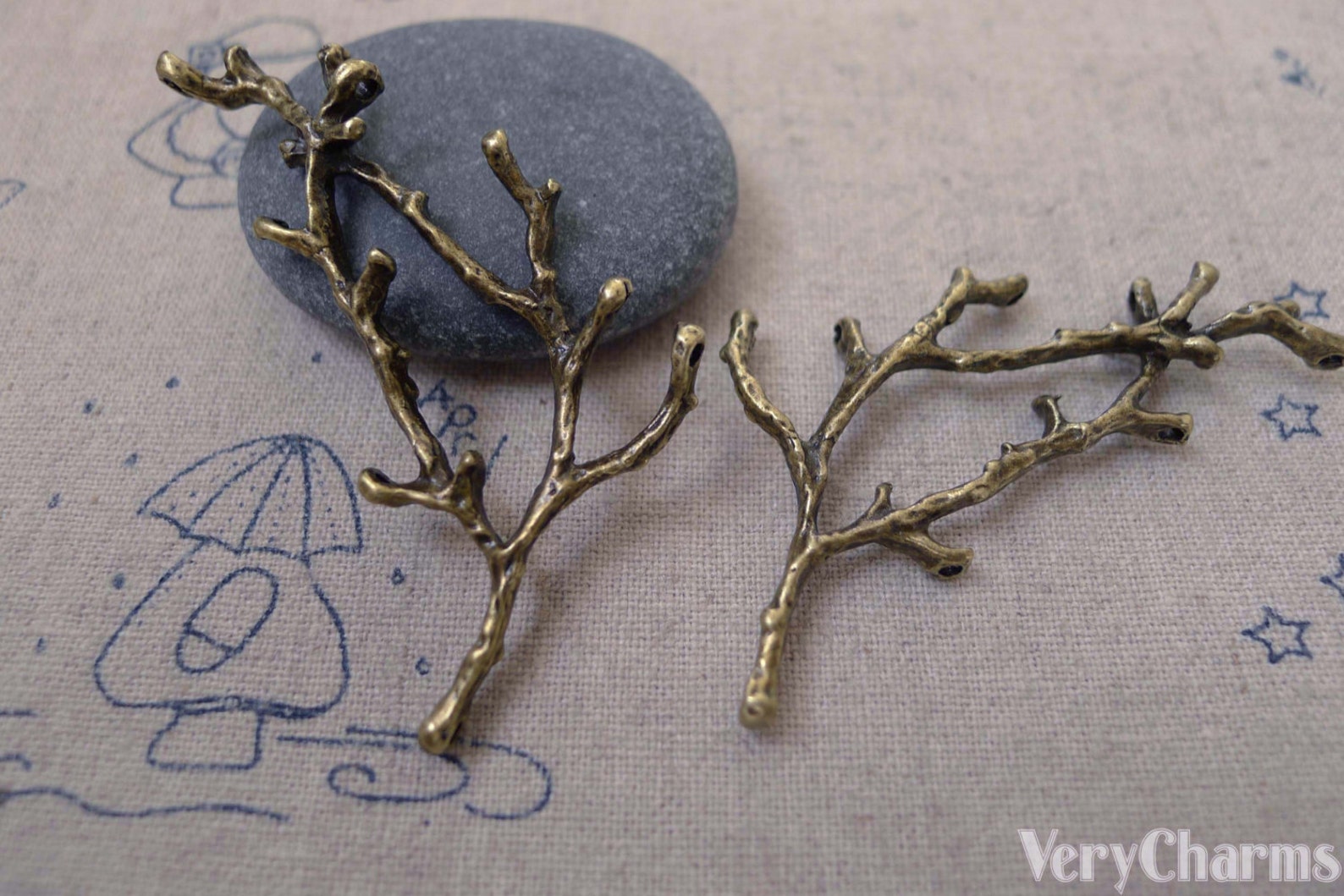 10 Pcs of Antique Bronze Tree Branch Connectors Coral Charms - Etsy