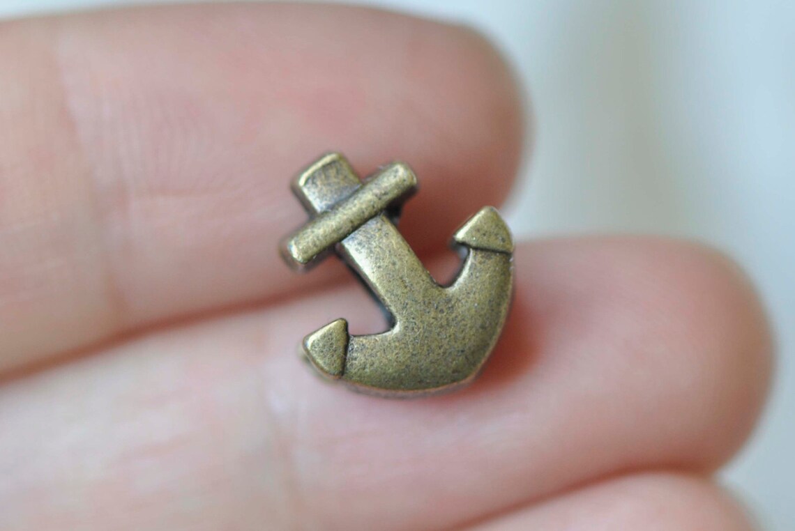 30 Pcs Antique Bronze Anchor Spacer Beads 12x13mm A3542 - Etsy