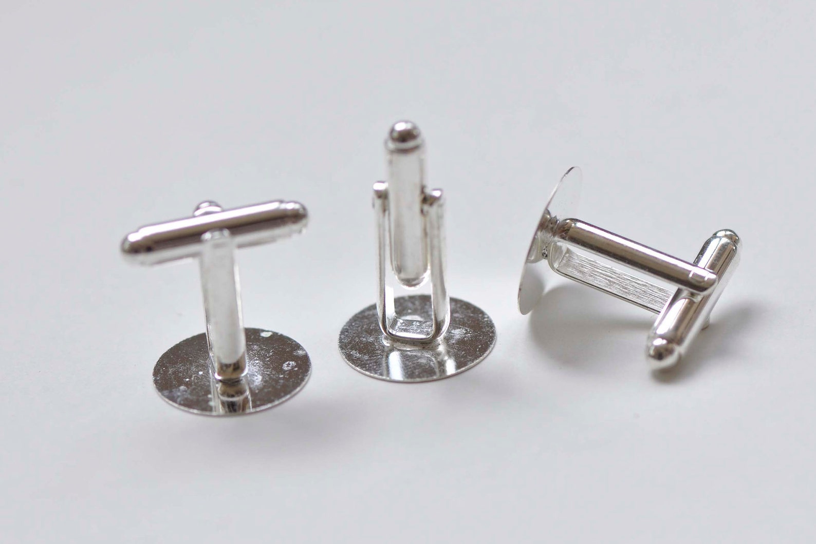 Cuff Link Cufflink Blanks With 15mm Large Pad Set of 10 (5pairs ...