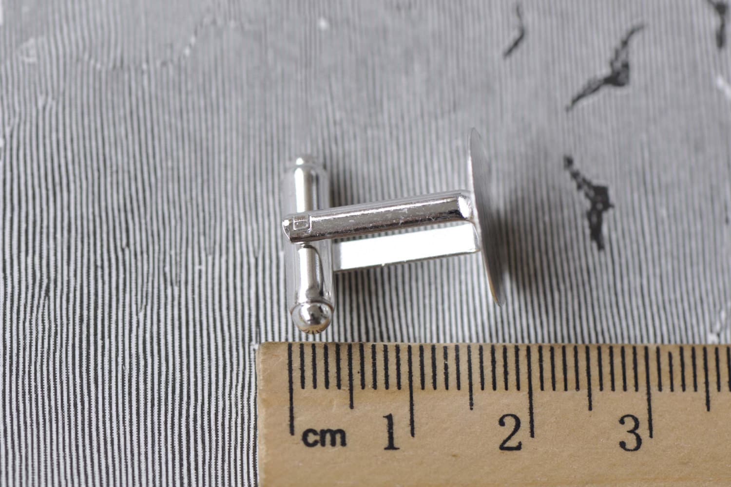 Silver Cuff Link Cufflink Blanks With 15mm Large Pad Set of 10 (5pairs ...