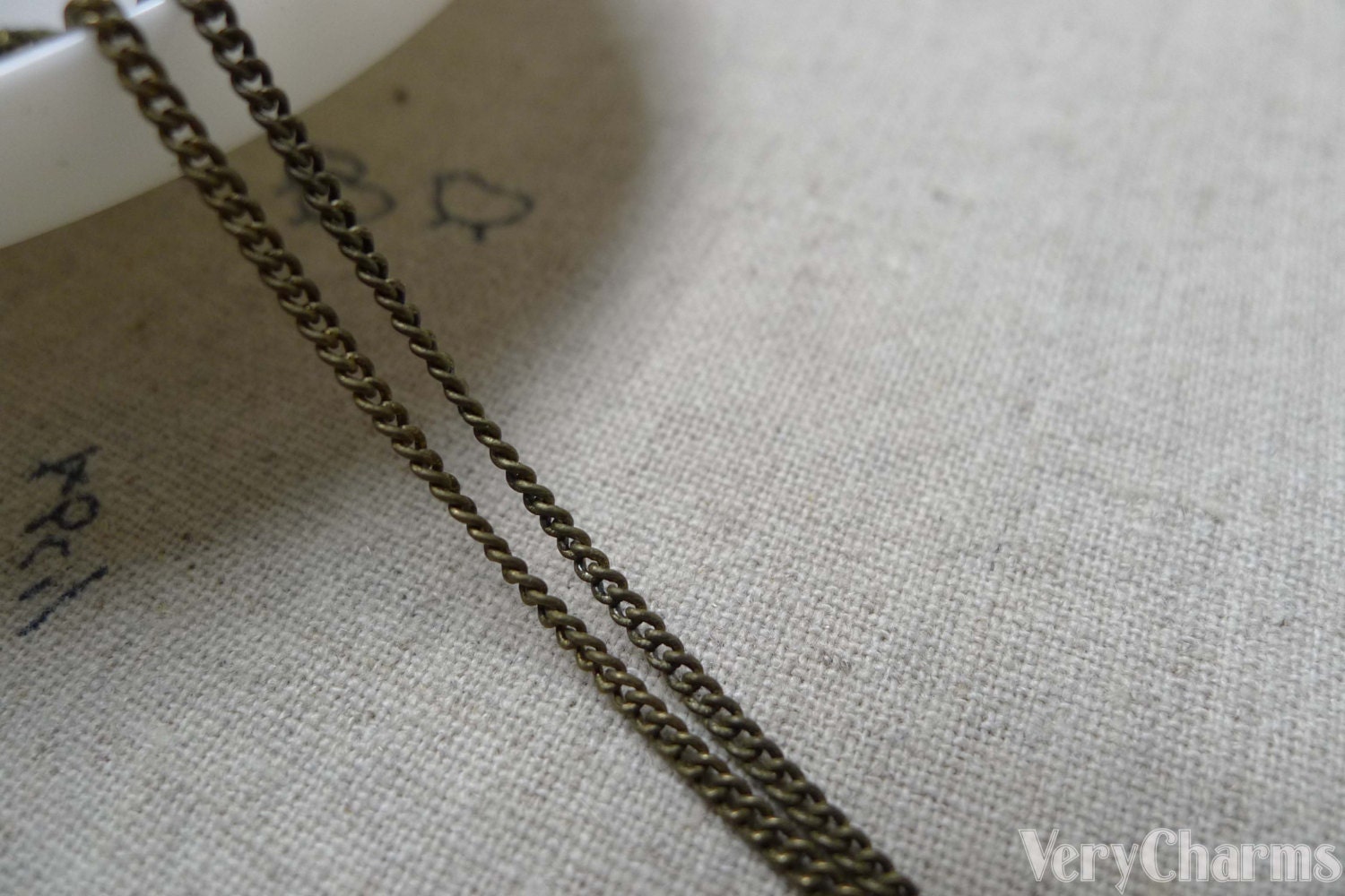 16ft 5m of Antique Bronze Steel Curb Chain Unsoldered Link - Etsy