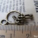 10 Pcs of Antique Bronze Keychain With Three Vintage Keys Charms ...