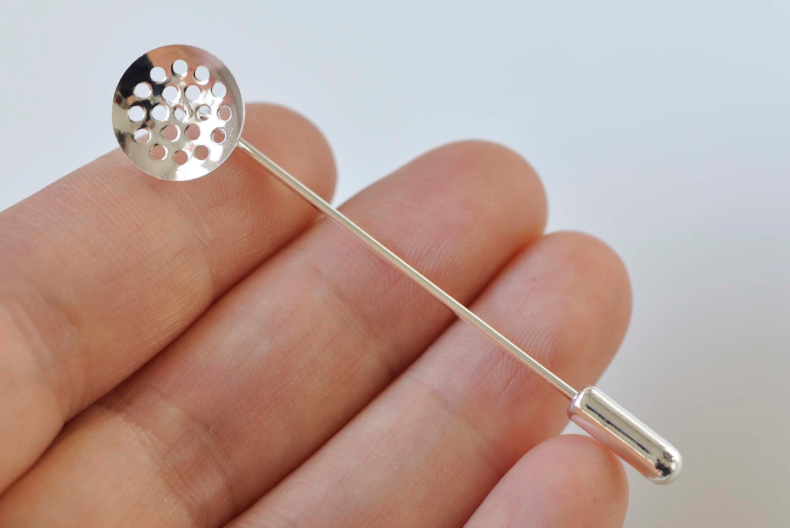 10 Sets Stick Pin Clutch Brooch Multiple Hole Sieve Setting - Etsy