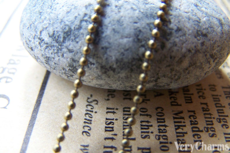 16ft (5m) Antique Bronze Brass Fine Bead Ball Chain 1.2mm A3994 - Etsy