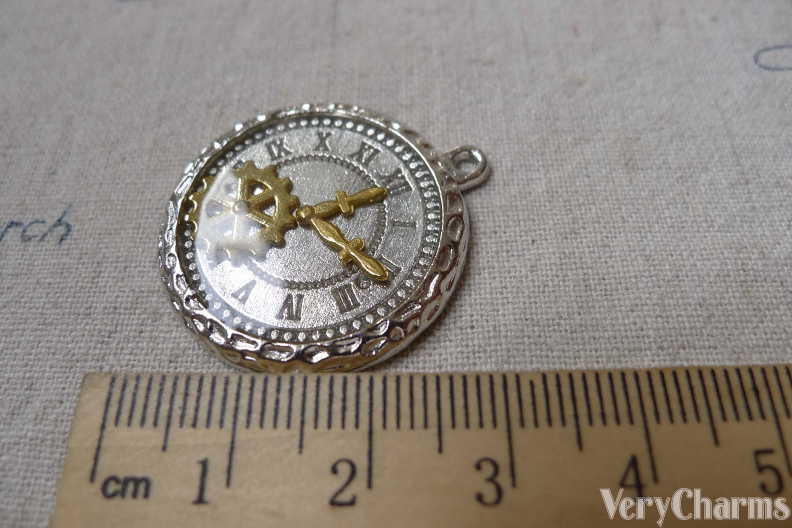 5 Pcs of Antique Silver Enamel Clock Charms Size 28x32mm A7086 - Etsy