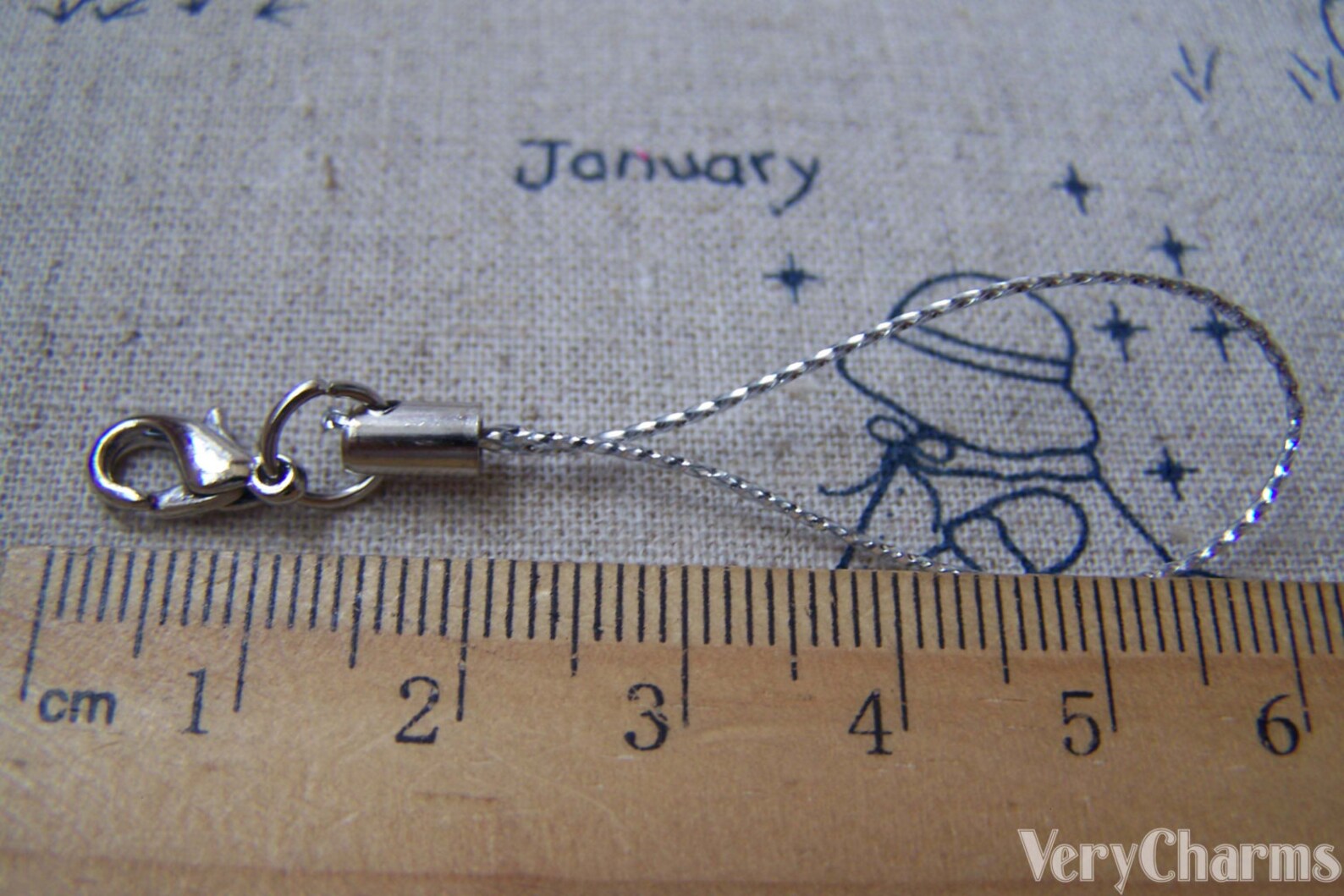 Silver Strap Lariat Lanyard With 10mm Lobster Clasp Cell Phone ...