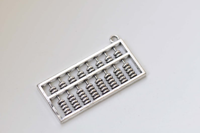 Chinese Abacus Charm Pendants Antique Silver Finish Set of 6 A8440 - Etsy