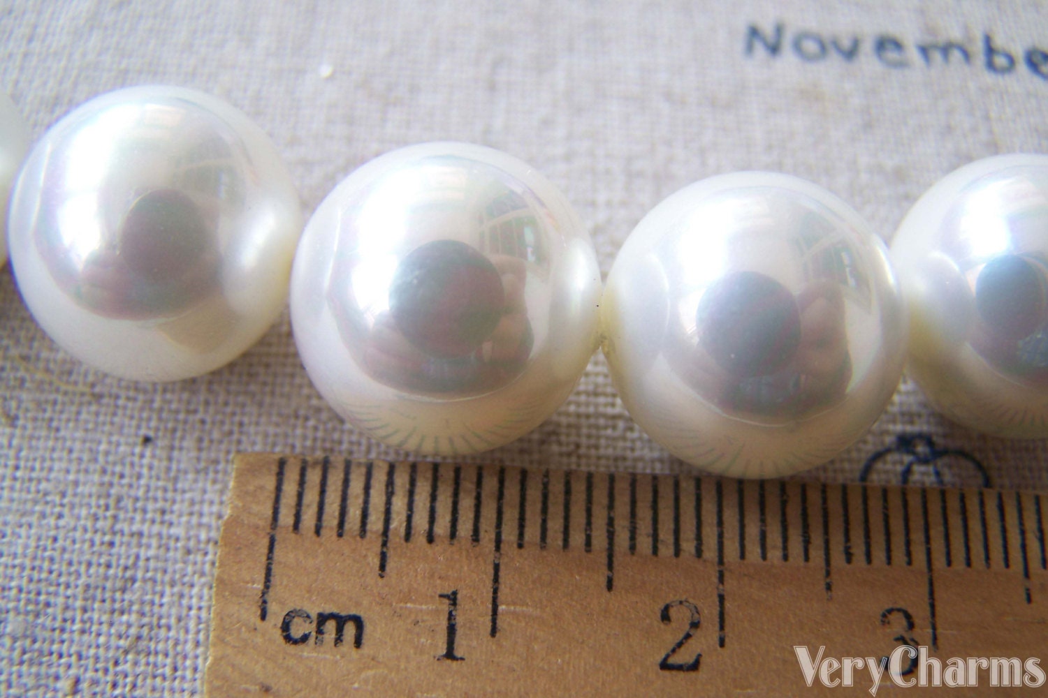 15.4 Inches Strand 28 Pcs Mother of Pearl White Round Shell | Etsy