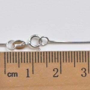 925 Sterling Silver Snake Cobra Necklace Chain 18" Silver/platinum/gold ...