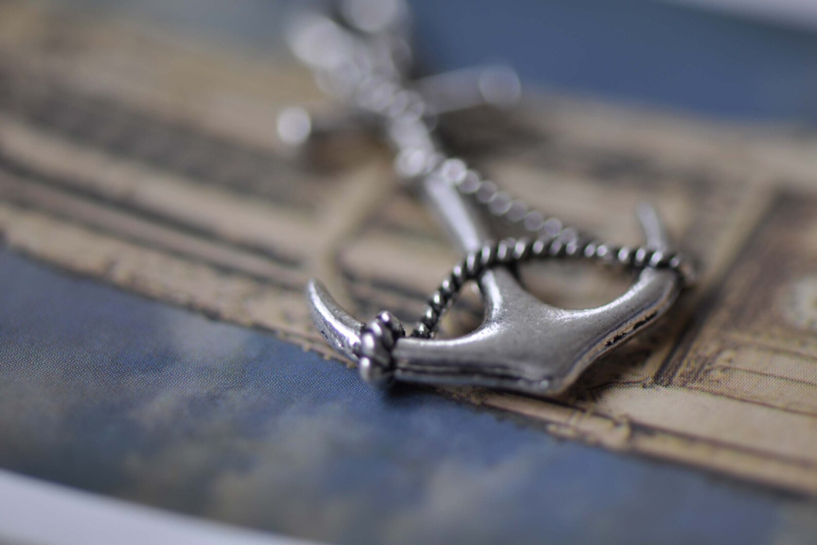 Antique Silver Long Anchor Charms 19x33mm Set of 10 Pcs A7897 | Etsy