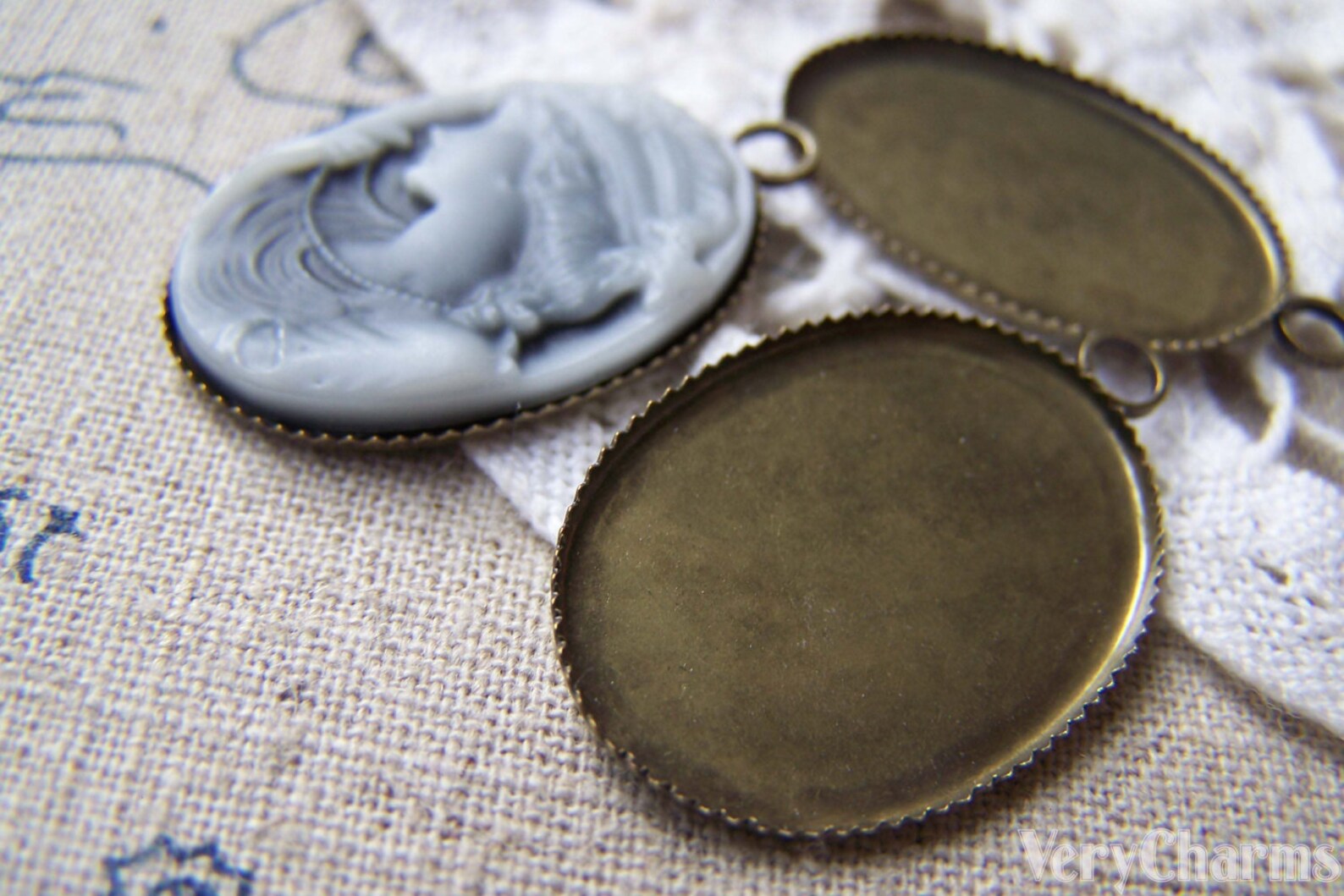 10 Pcs of Antique Bronze Brass Oval Sawtooth Base Settings - Etsy