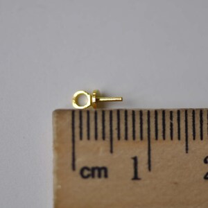 50 Pcs Gold Peg for Half Drilled Pearls Beads 6mm A7907 - Etsy