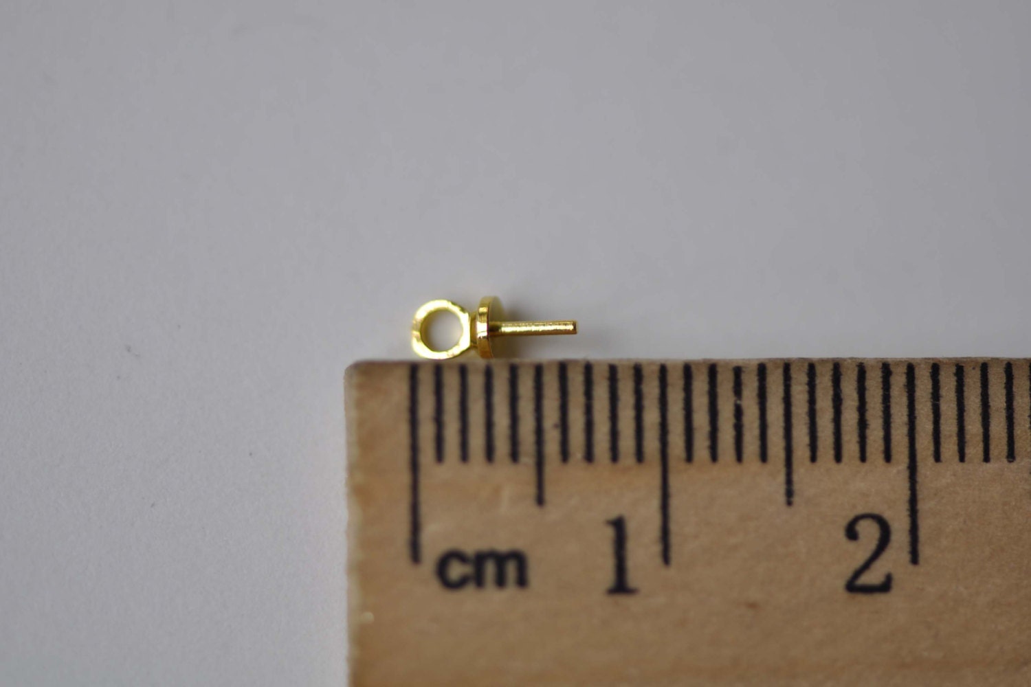 50 Pcs Gold Peg for Half Drilled Pearls Beads 6mm A7907 | Etsy