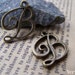 20 Pcs of Antique Bronze Alphabet Letter B Charms 16x18mm A481 - Etsy