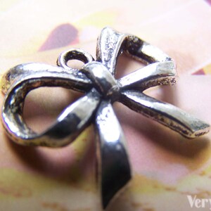 Silver Bow Tie Charms Bowite Knot 19x22mm Set of 20 Pcs A2900 - Etsy