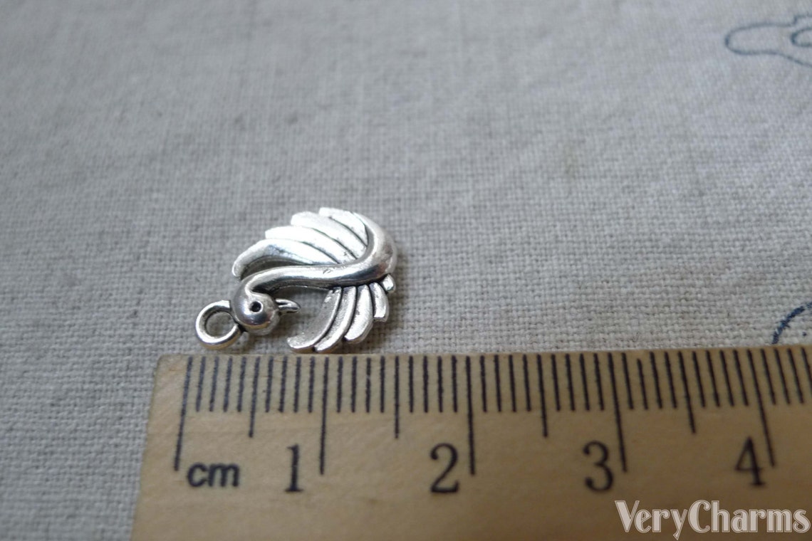 Antique Silver Swan Charms 12x17mm Double Sided Set of 30 - Etsy