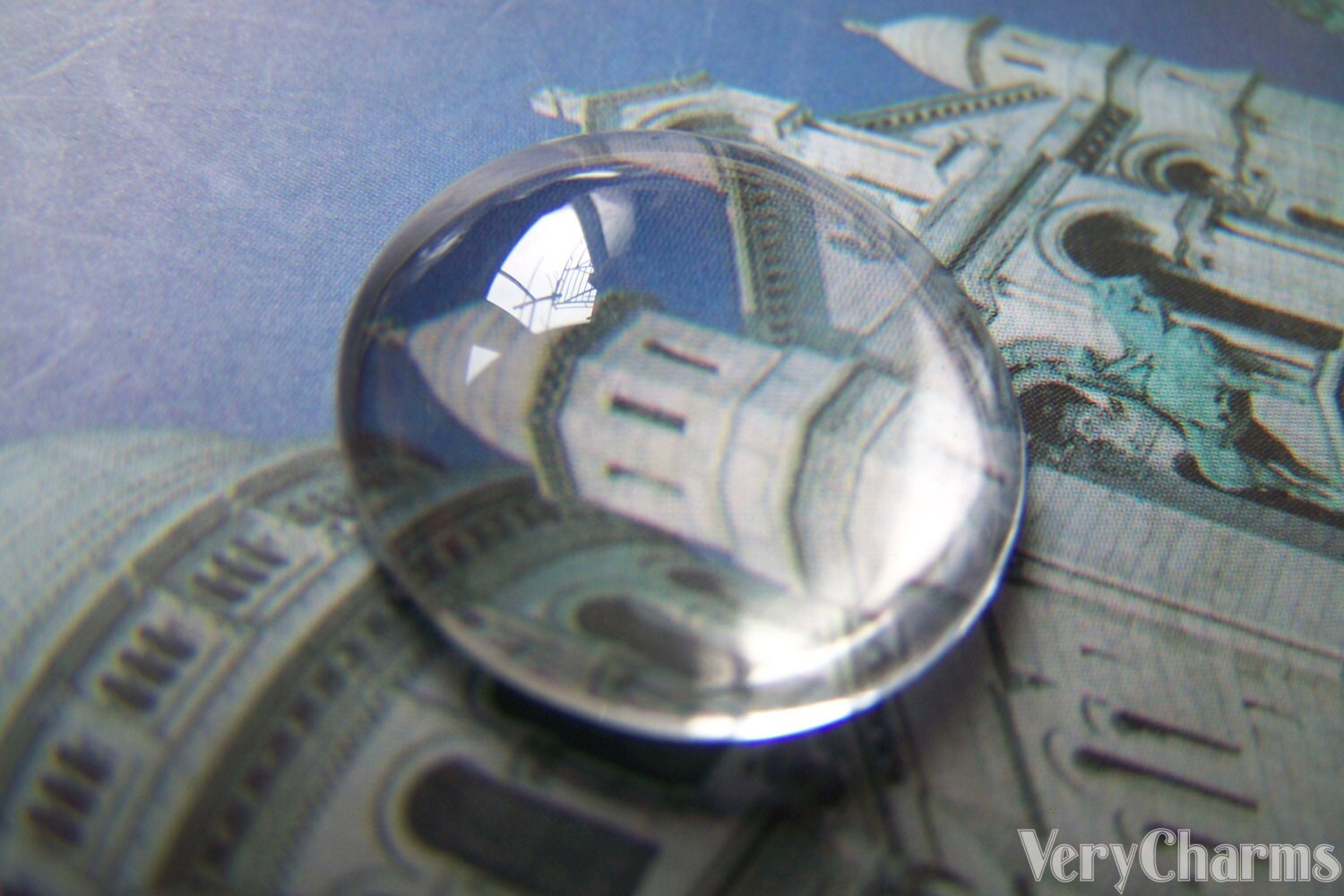 10 pcs of Crystal Clear Magnifying Glass Dome Round Cabochon | Etsy