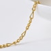 16ft (5m) Fancy Figaro Chain Non Tarnish 16K Gold Sturdy Decorative ...