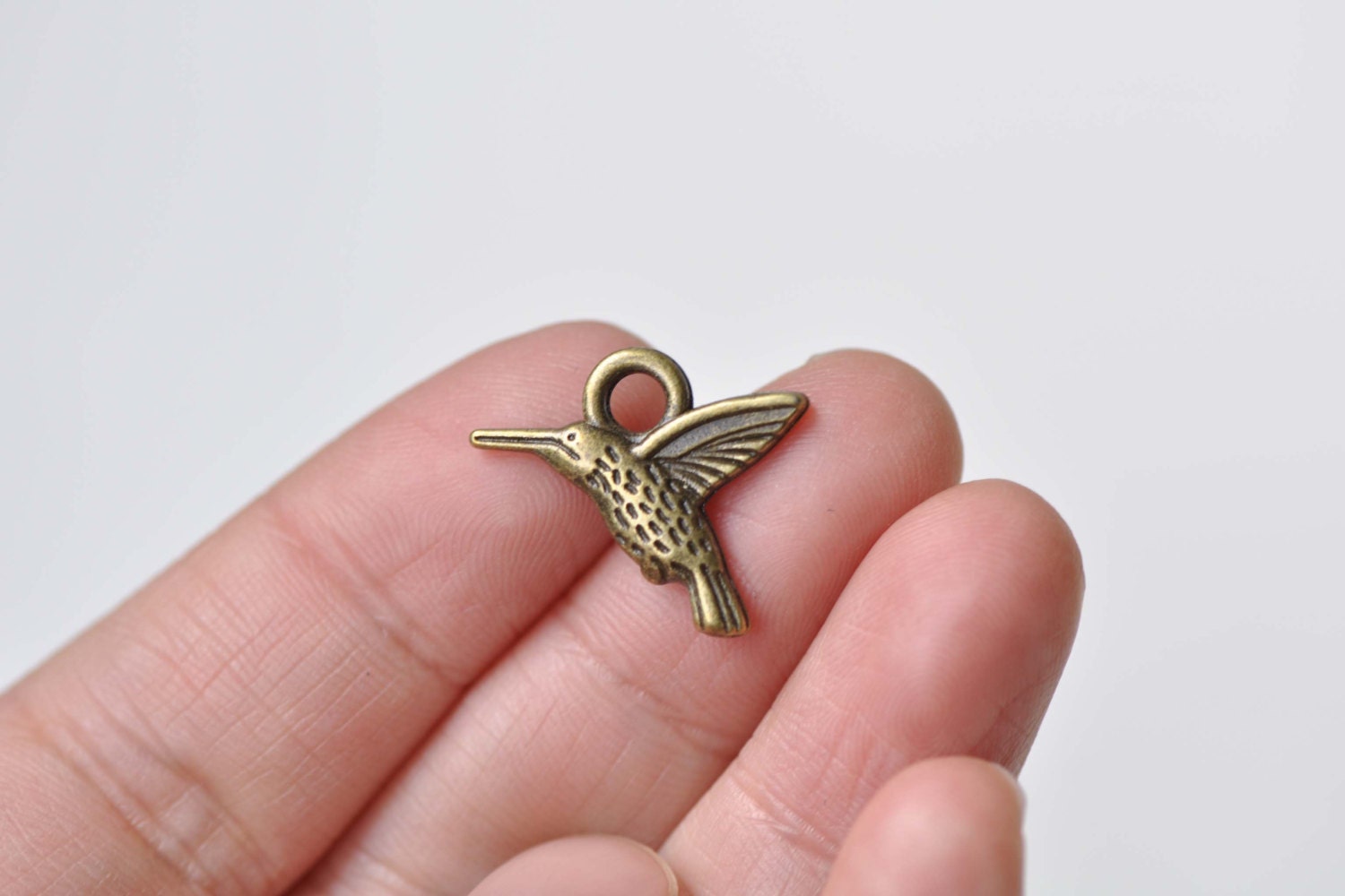 Antique Bronze Hummingbird Bird Charms 15x19mm Set of 20 A8399 - Etsy