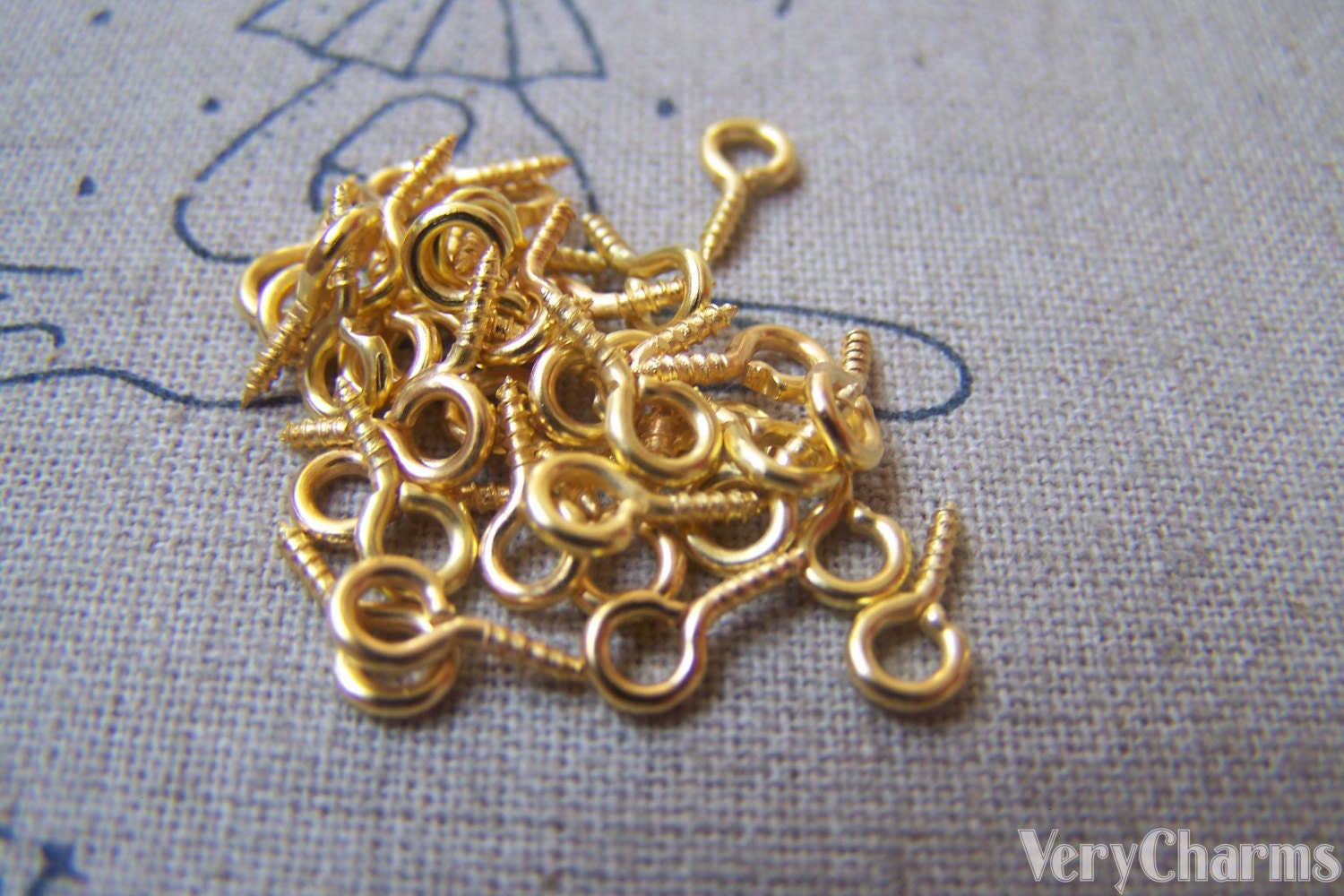 500 Pcs Gold Mini Screw Eye Pins Hook Bail 4x8mm 19 Gauge - Etsy