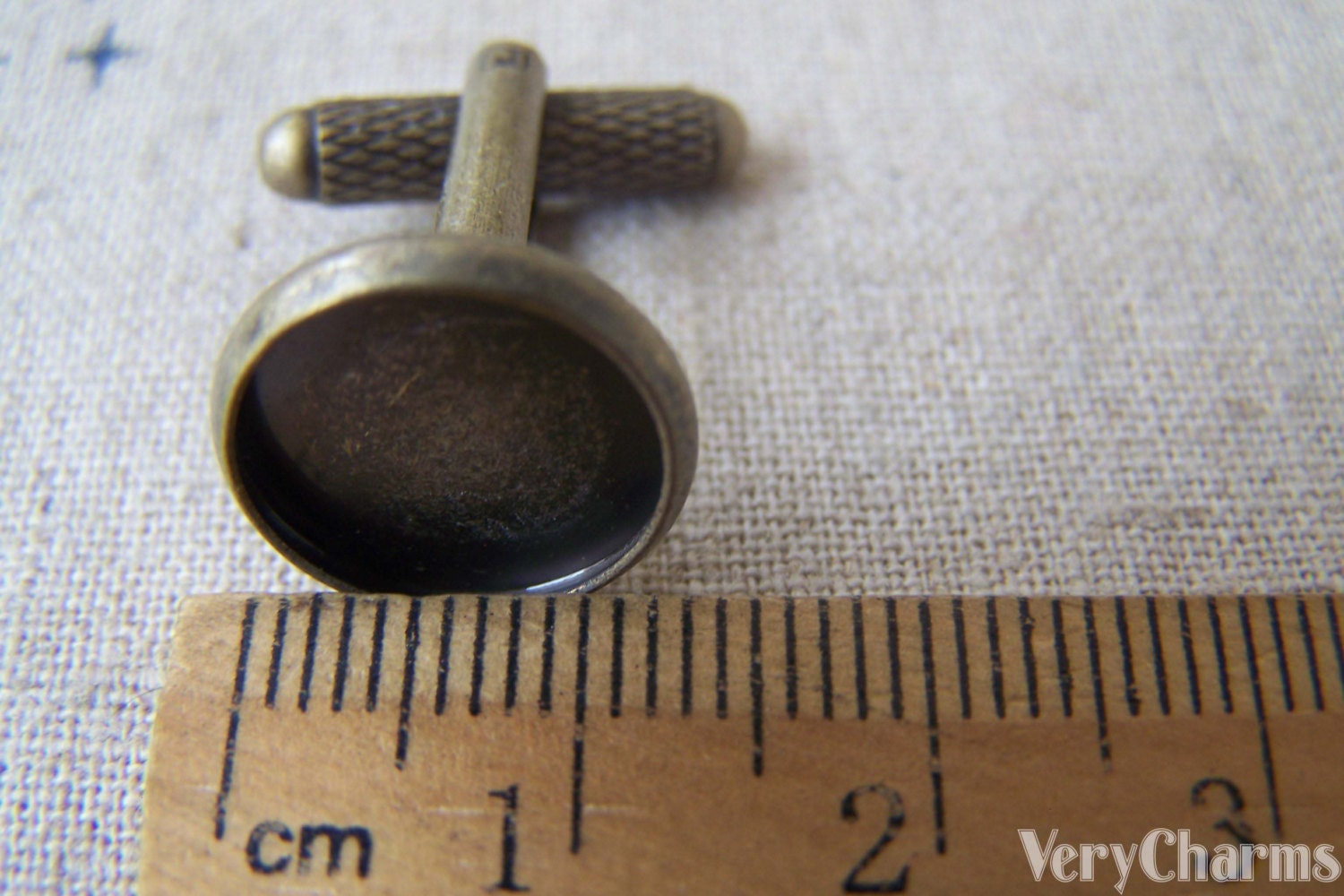 10 pcs of Antique Bronze Brass Screw Thread Cuff Links | Etsy