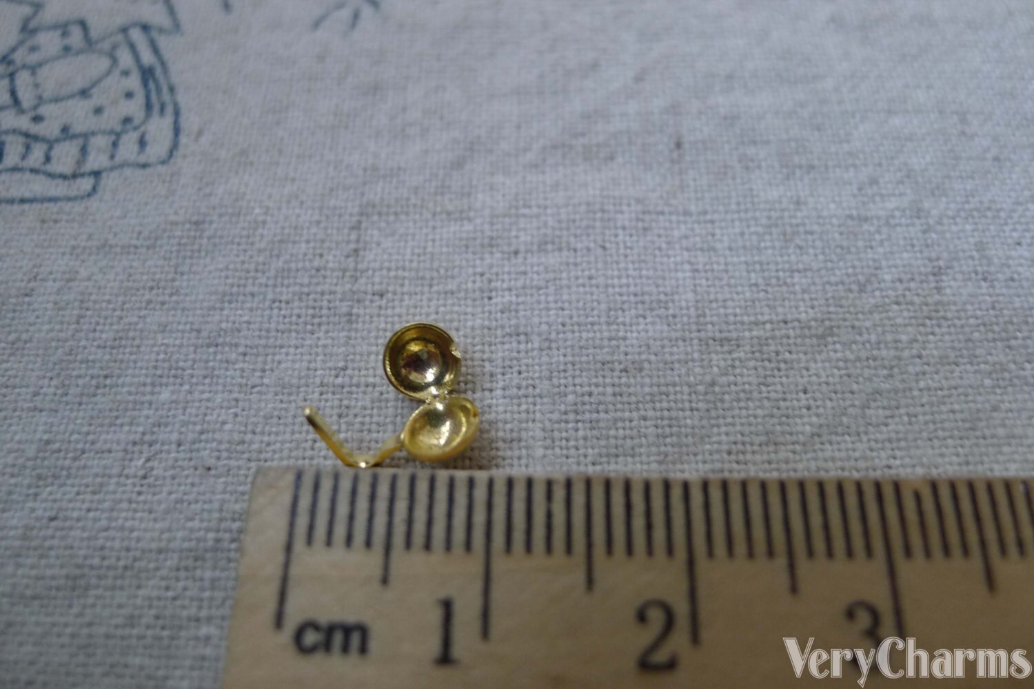 Gold Fold Over Clamshell Clasps Bead Tips THICK 4.5mm Set of - Etsy