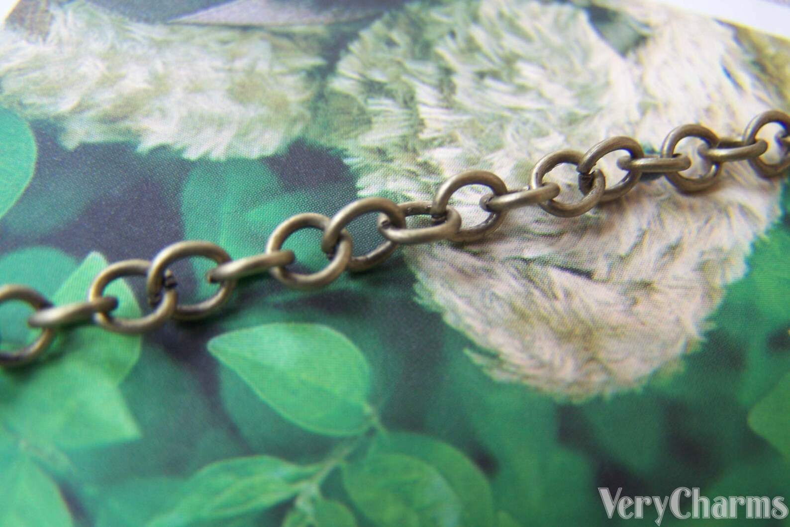 16 Ft (5m) of Antique Bronze Steel Round Cable Link Chain 4x4.5mm A4431 ...
