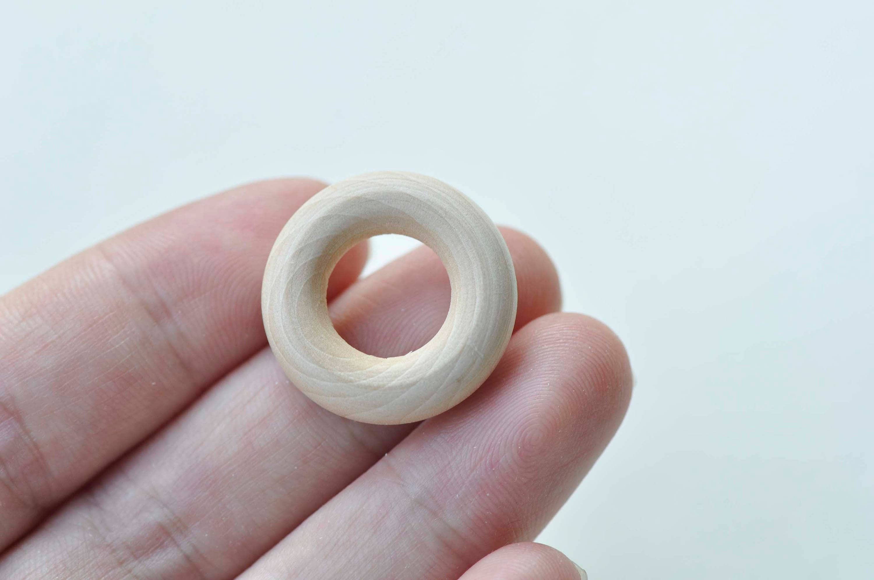 Round Unfinished Natural Wood Ring Circle - Etsy
