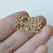 30 Pcs Raw Brass Filigree Rectangle Floral Stamping Embellishments ...
