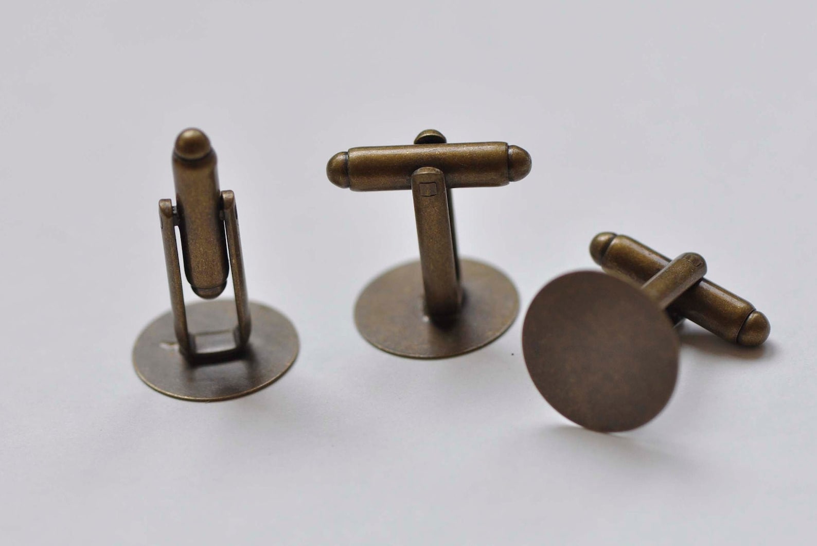 Cuff Link Cufflink Blanks With 15mm Large Pad Set of 10 (5pairs ...