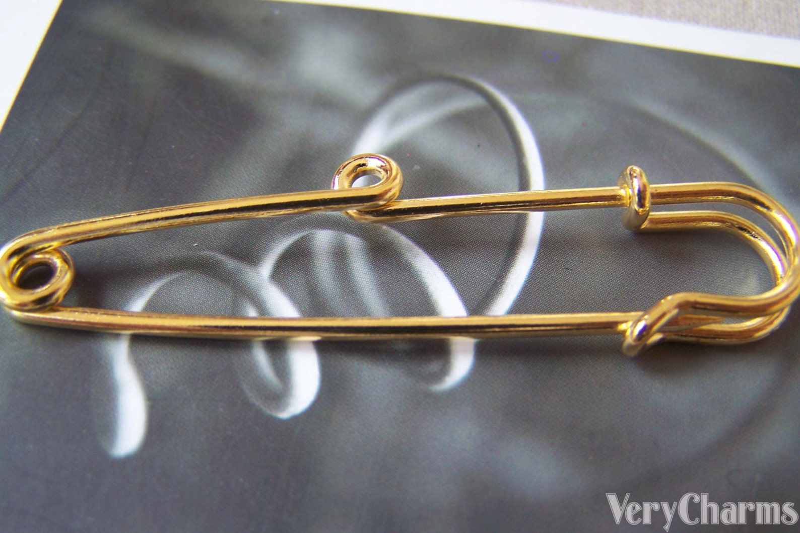 Gold Kilt Pins Single Loop Safety Pins Broochs 15x58mm Set of | Etsy