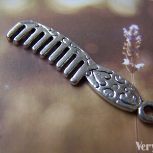 20 Pcs of Antique Silver Vintage Flower Comb Charms 8x36mm A893 - Etsy