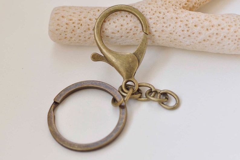 10 Pcs Keychain Key Ring With Large Lobster Clasps Extension - Etsy